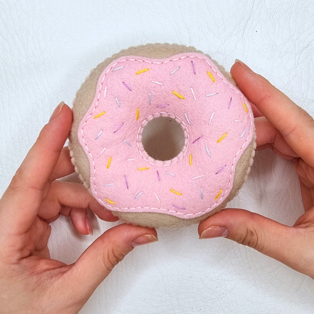 Donut PDF / SVG Sewing Pattern and Tutorial, Super Easy Beginner Felt Food Pattern for Kids ...