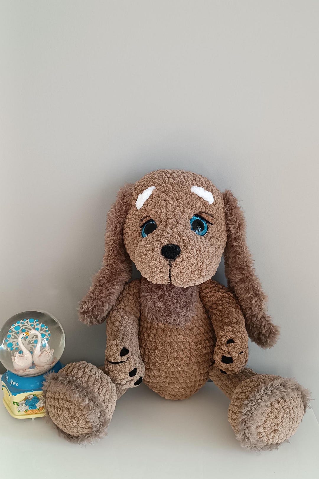 Hand Made Plush Crochet Cocker Spaniel-handmade Stuffed Dog Toy,dog ...
