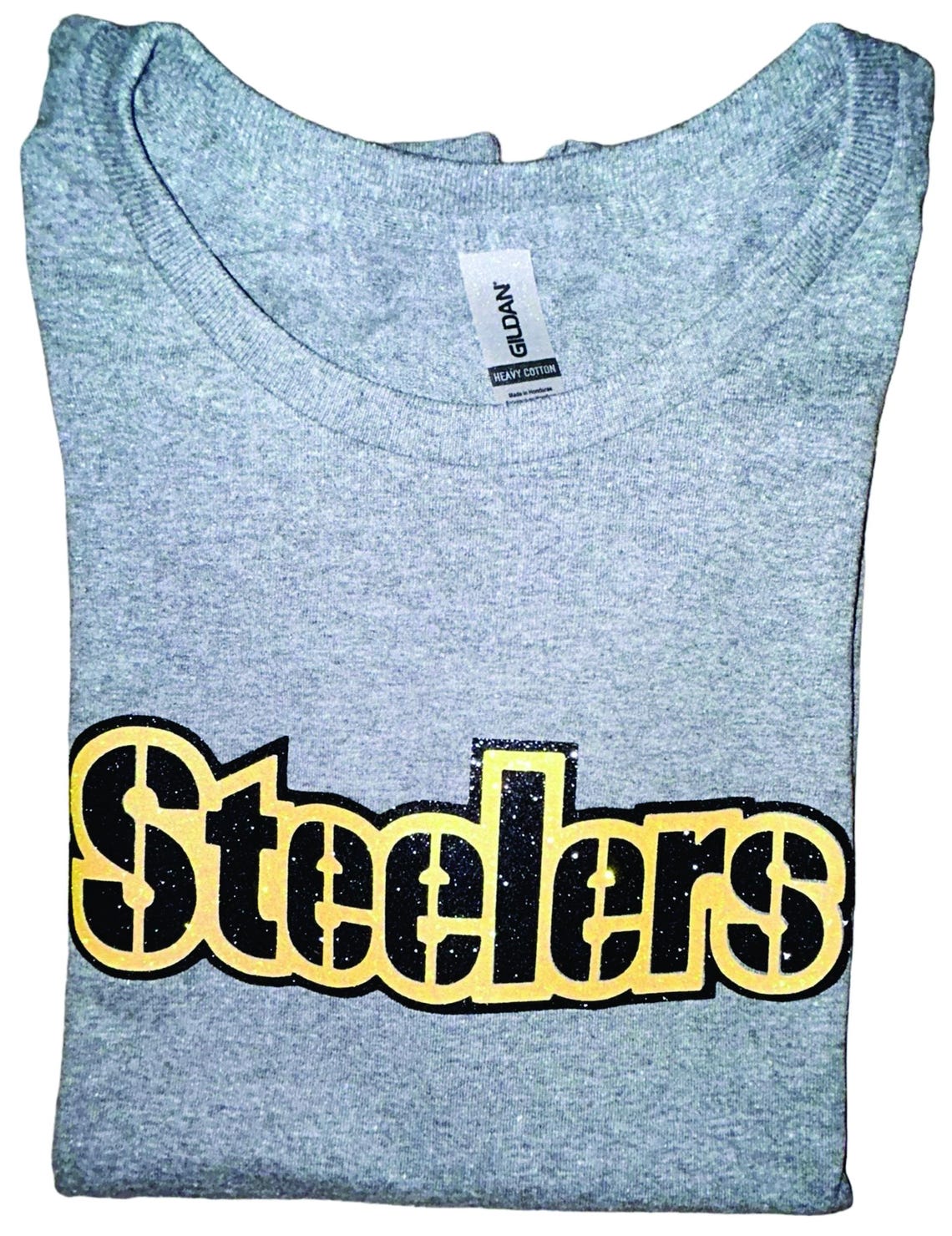 Pittsburgh Steelers Custom Made Ladies Football Tee Shirt Glitter ...