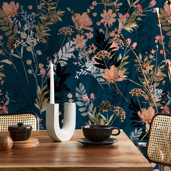 Wildflower Wallpaper - Etsy