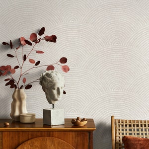 Neutral Arches Boho Wallpaper Minimalist Peel and Stick and Traditional ...
