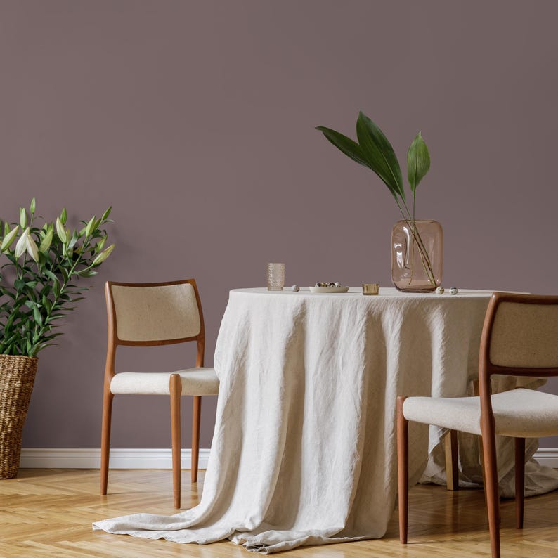 Muted Mauve Wallpaper / Solid Color / A Modern Minimalist Design in ...