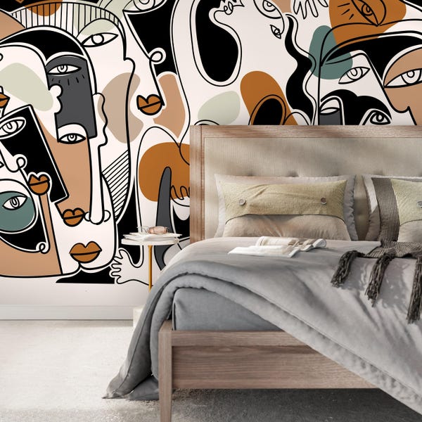 Removable Wallpaper Faces - Etsy