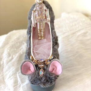 Decorated Pointe Shoe- NUTCRACKER MOUSE*** Mouse King/queen- Cinderella, Recital, Animal Themed ...
