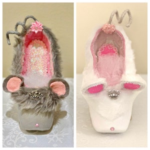 Decorated Pointe Shoe NUTCRACKER MOUSE Mouse King/queen Cinderella ...