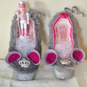 Decorated Pointe Shoe- NUTCRACKER MOUSE*** Mouse King/queen- Cinderella, Recital, Animal Themed ...