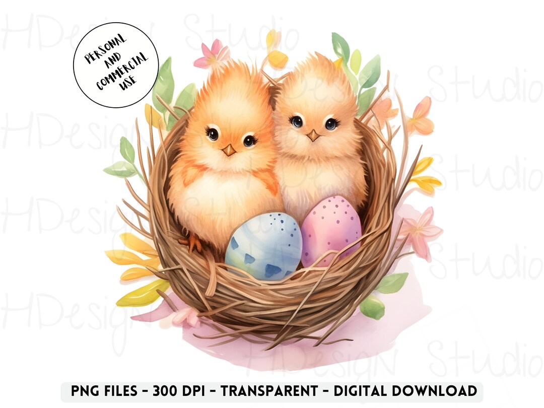 Easter Chick Clipart, Cute Chick Clipart, Spring Clipart, Easter Eggs ...