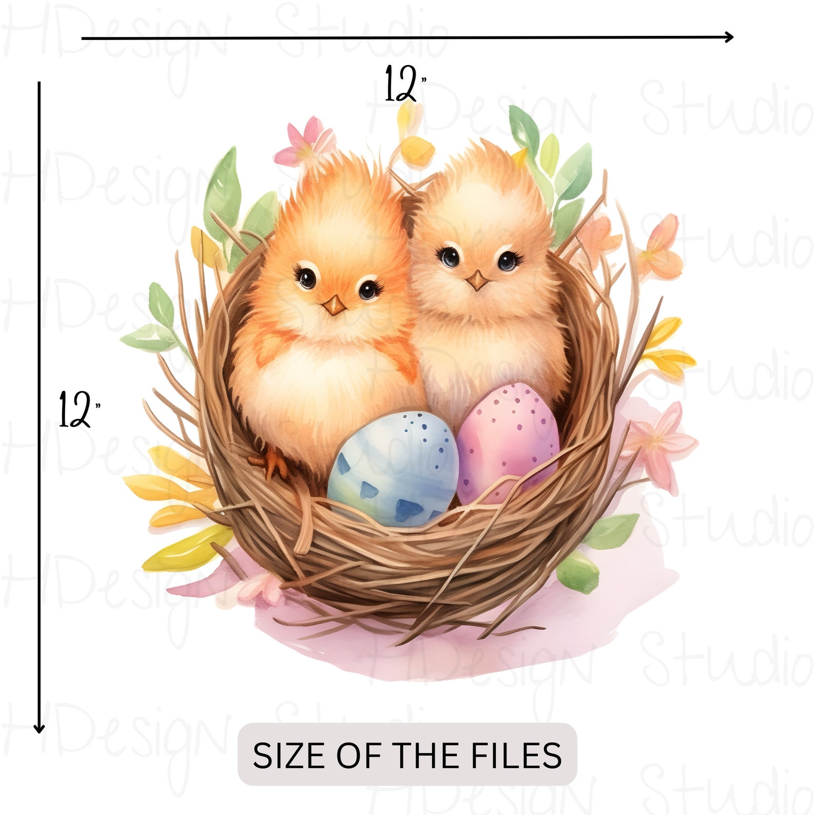 Easter Chick Clipart, Cute Chick Clipart, Spring Clipart, Easter Eggs ...
