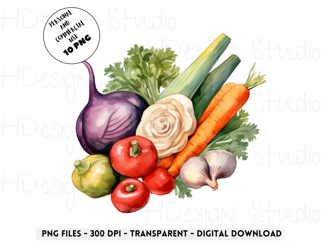 Garden Vegetables PNG Bundle, Vegetables Clipart, Nature PNG Farm ...