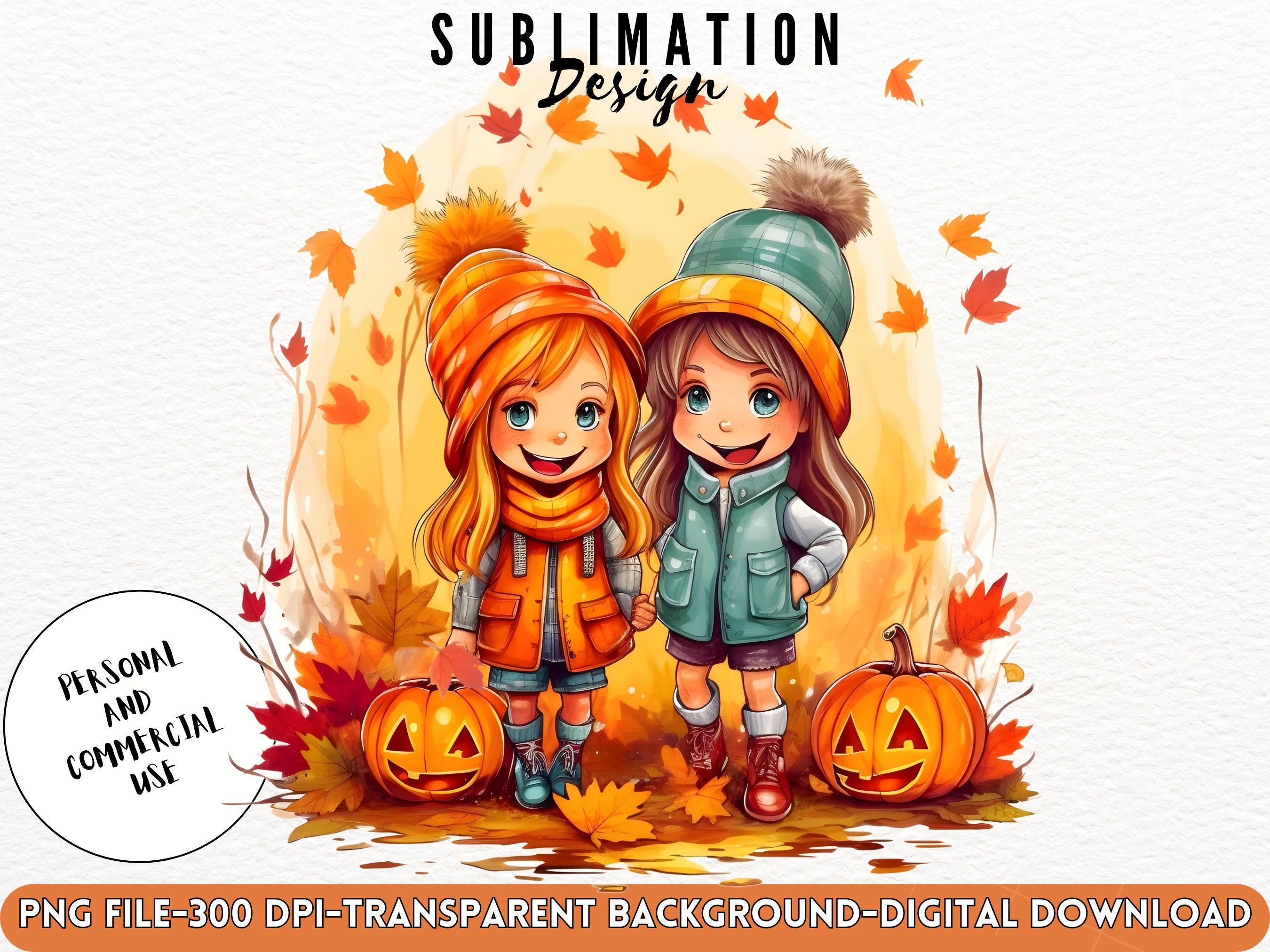 Girls Fall Png Designs Kids in the Fall Graphic Designs for Mugs T ...