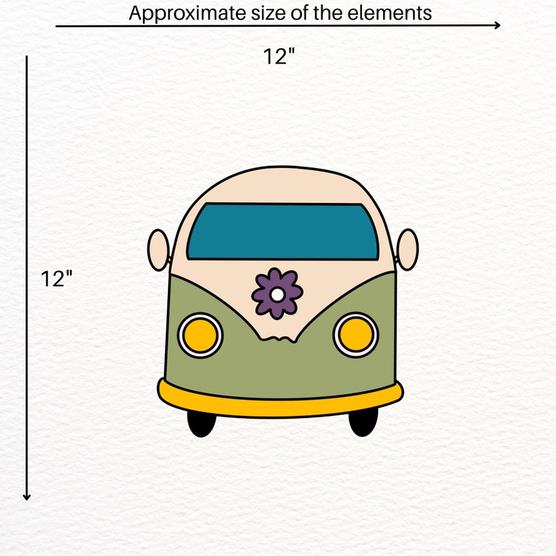 Retro Clipart Bundle Groovy Clipart Roller Skates Clipart Smile Boho ...