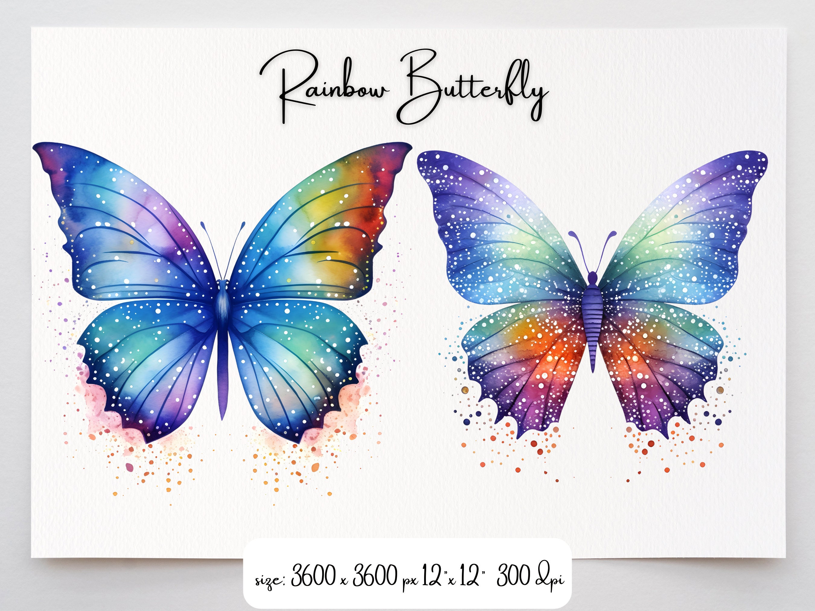 Rainbow Butterfly Clipart, Butterfly PNG, High Quality Butterfly Clip ...