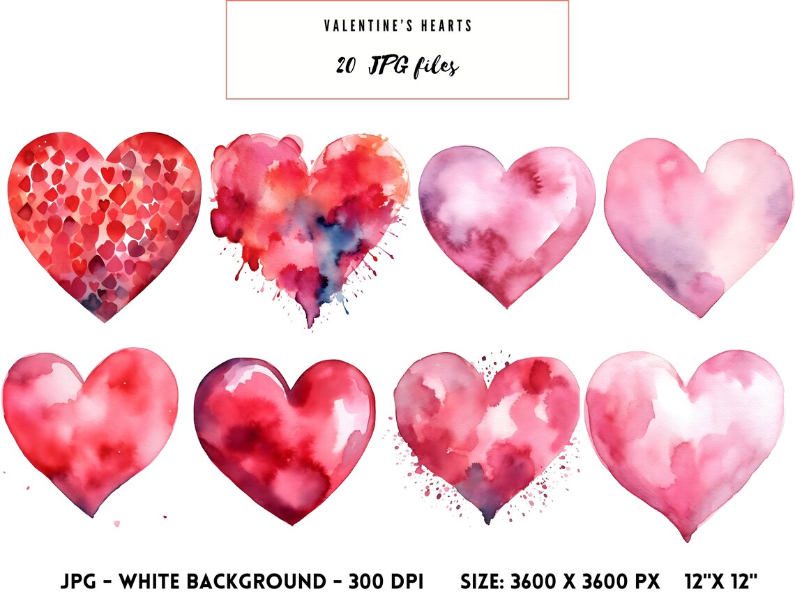 Valentines Day Clipart, Printable Love Elements, Cute Valentines Images ...