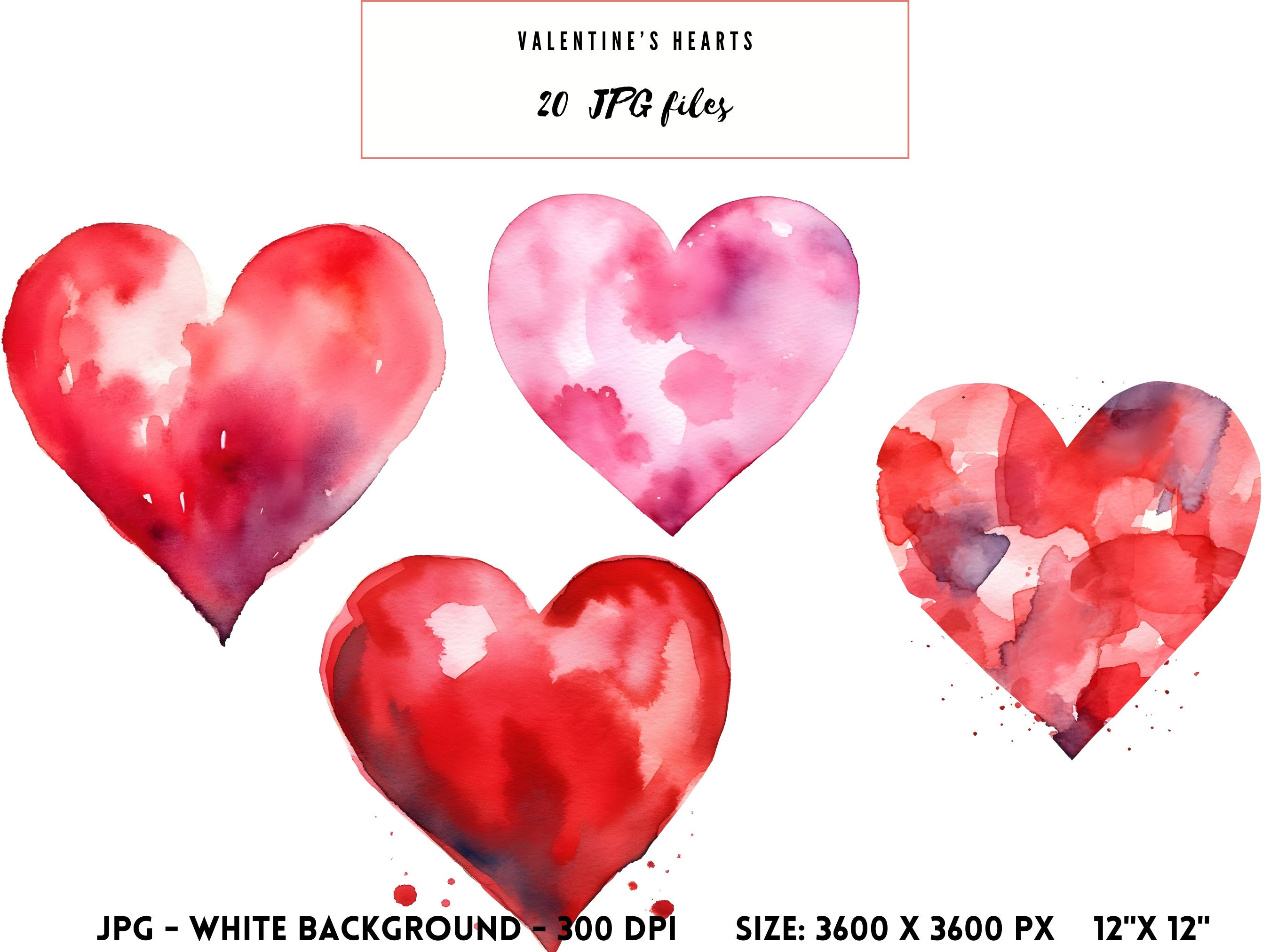 Valentines Day Clipart, Printable Love Elements, Cute Valentines Images ...