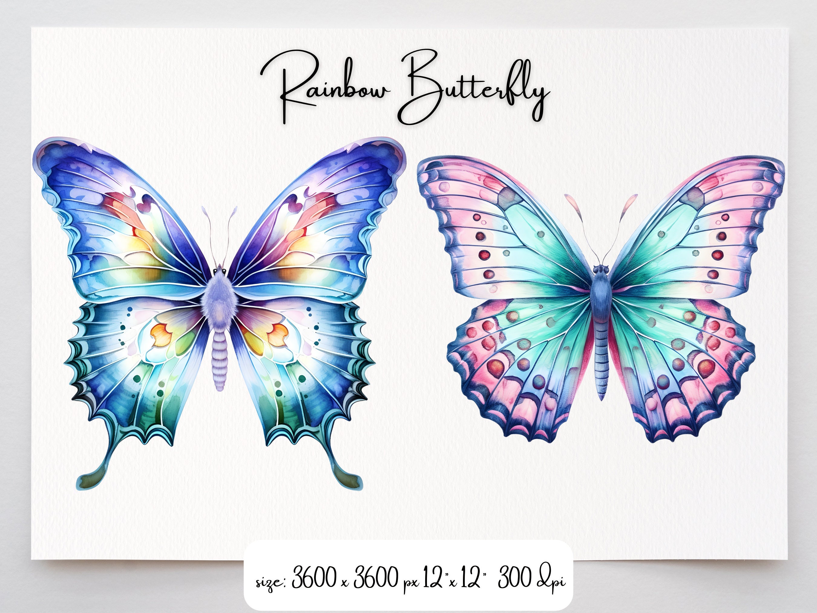 Rainbow Butterfly Clipart, Butterfly PNG, High Quality Butterfly Clip ...