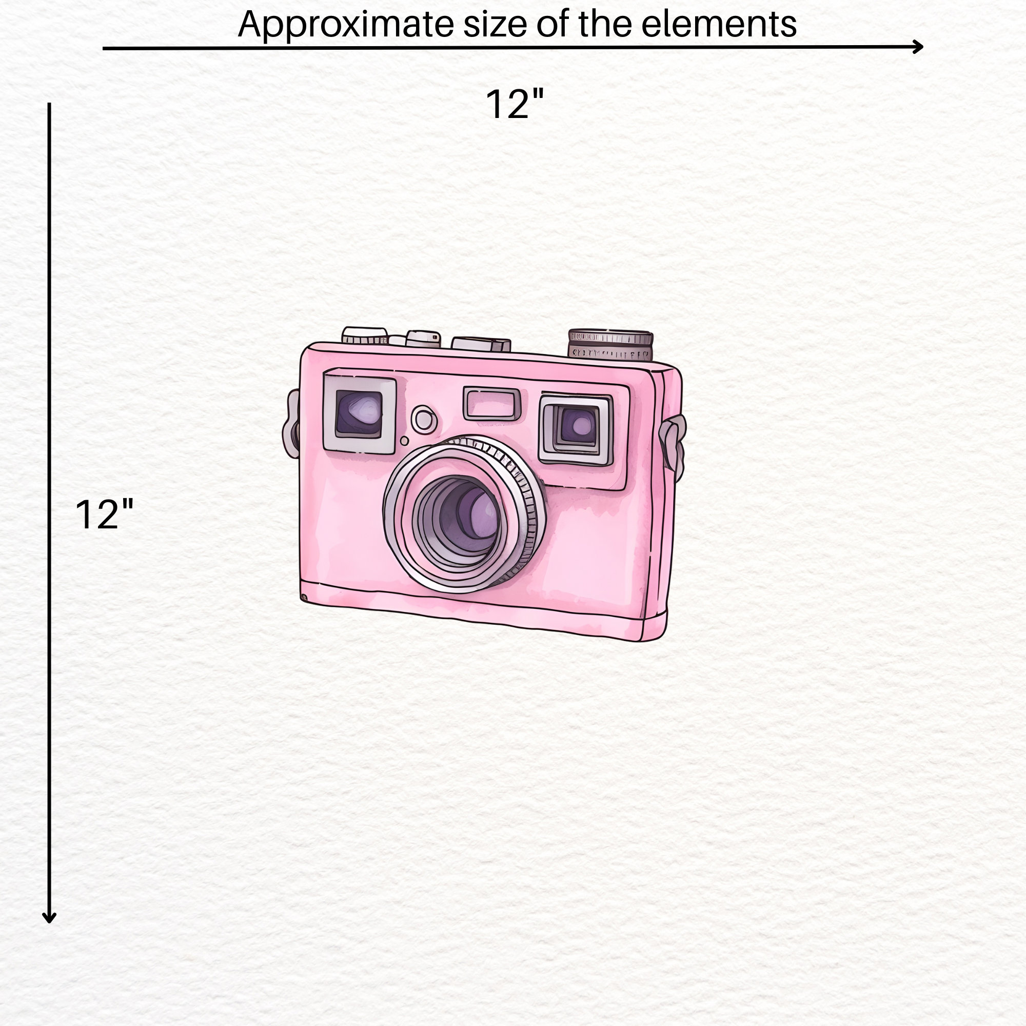 Pink Retro Cameras Clipart Cameras Png Photography Clipart - Etsy