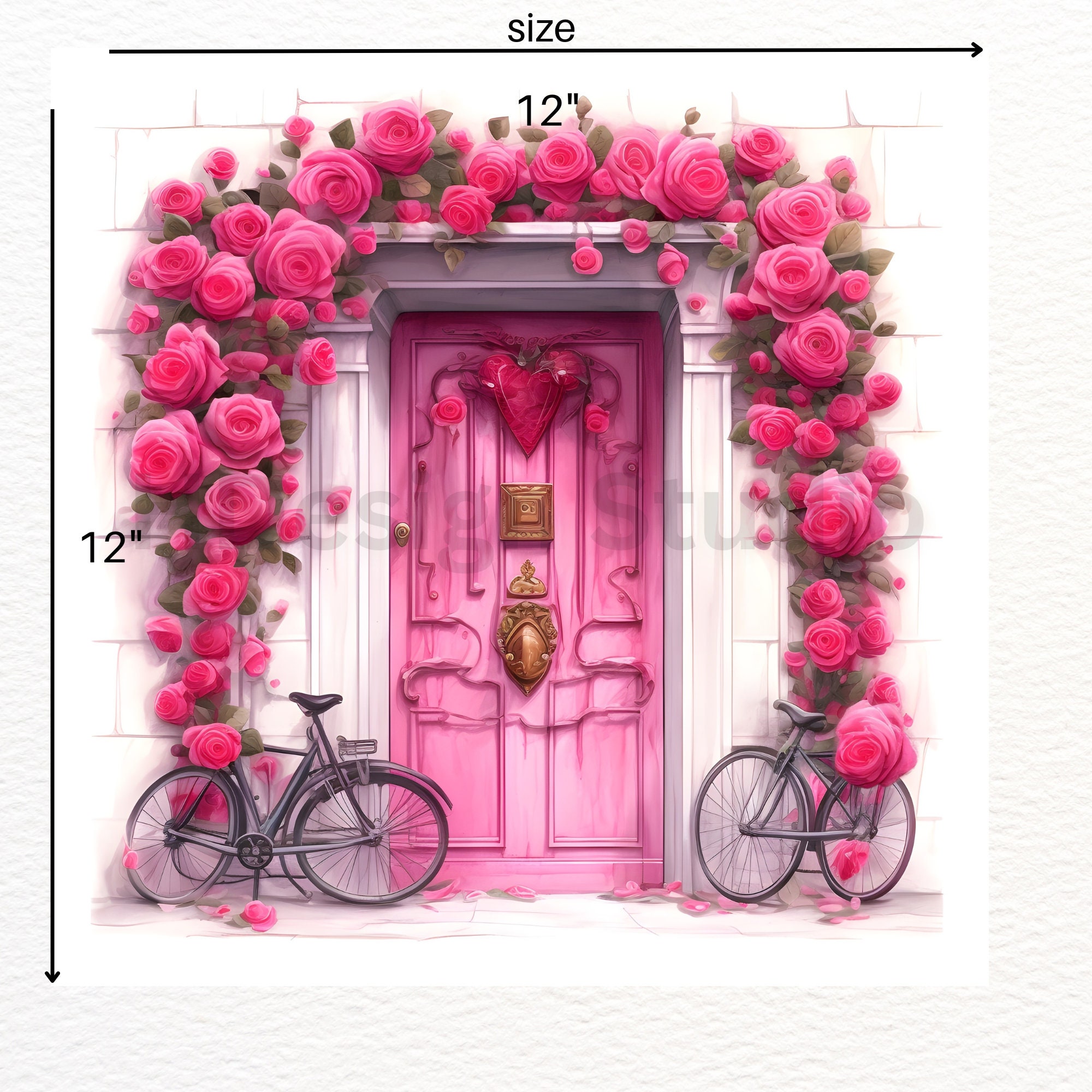 Valentine's Day Clipart, Door Clipart, Printable Valentine's, Valentine ...