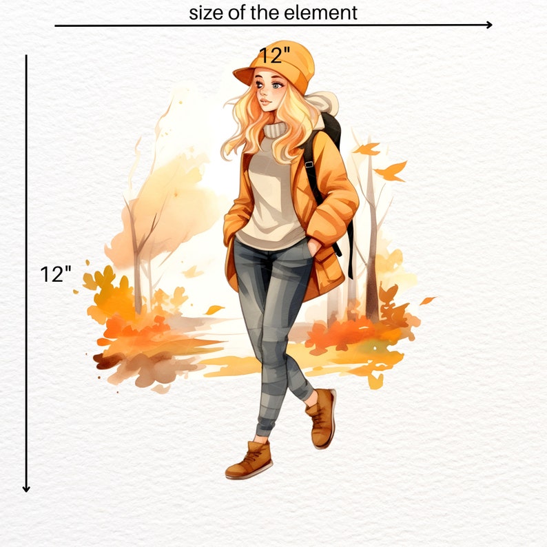 Fall Png Sublimation Design Woman in the Fall Graphic Designs for Mugs ...