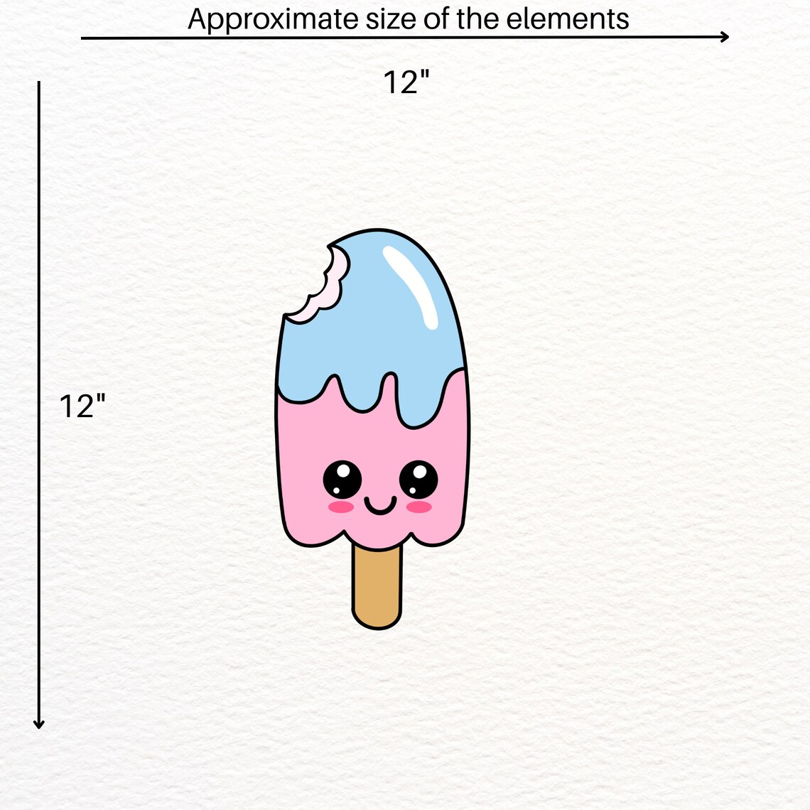 Ice Cream Clipart Kawaii Clipart Bundle Ice Cream Cone Clipart - Etsy