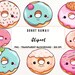 Donuts Clipart Bundle Png Doughnut Clipart Food Clipart Kawaii Donuts ...