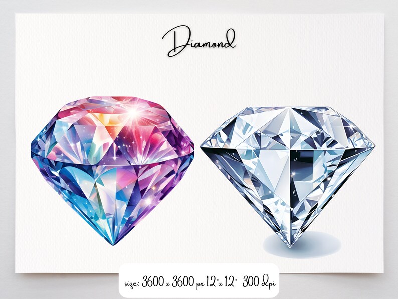 Diamonds Clipart, Crystals PNG, Gems Clipart, Jewels Clipart, Crystal ...