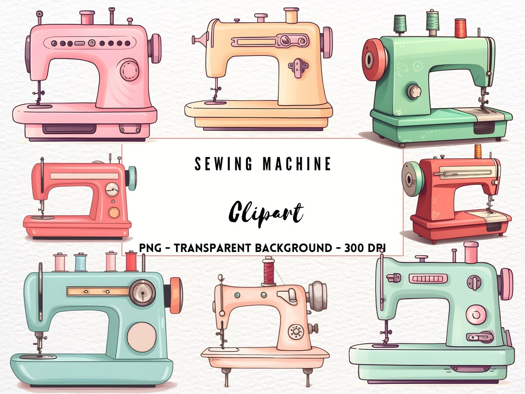 Sewing Machine Clipart PNG Sewing Clipart Quilting Clipart Cartoon ...