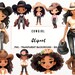 Cowgirl Clipart PNG Black Woman Clipart Cowgirl Boots Cowgirl Hat ...