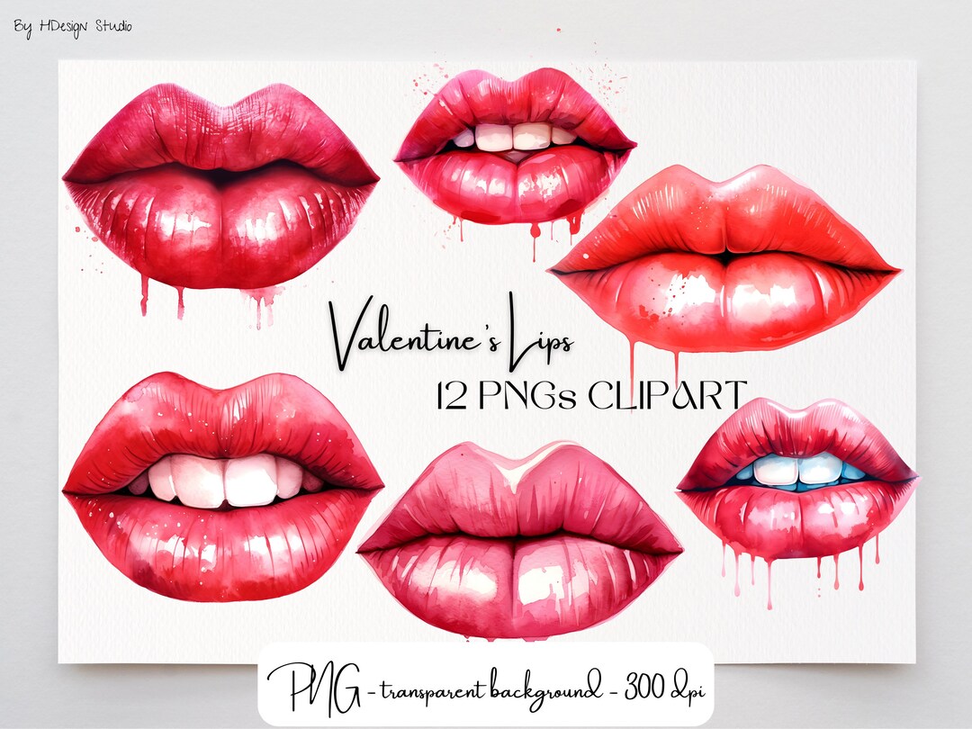 Valentines Clipart, Lips Clipart, Red Lips Kiss PNG Clipart, Lips Clip ...