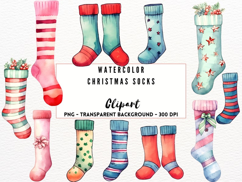 Christmas Stocking Clipart Png Family Christmas Clipart Stocking ...