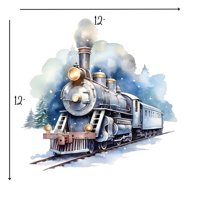 Christmas Train Clipart PNG, Christmas Clipart, Winter Clipart, Holiday ...