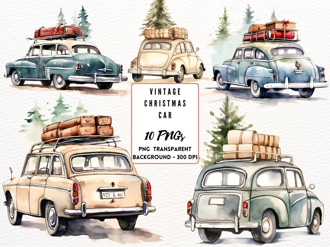 Christmas Clipart Vintage Christmas Printable Holiday Decor - Etsy