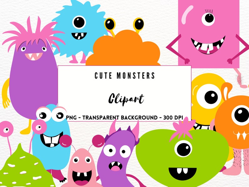 Monsters Clipart PNG Cute Monsters Clipart PNG Monsters Clip Art ...