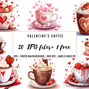 Valentine's Day Clipart, Printable Love Elements, Cute Valentine's ...