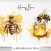Honey Bees Watercolor Clipart, Bumble Bees Clipart, Honey Bees Clipart ...