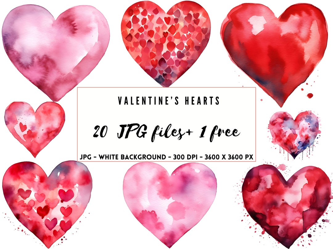 Valentines Day Clipart, Printable Love Elements, Cute Valentines Images ...