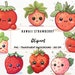 Strawberry Clipart PNG Kawaii Clipart Strawberry PNG Garden Strawberry ...