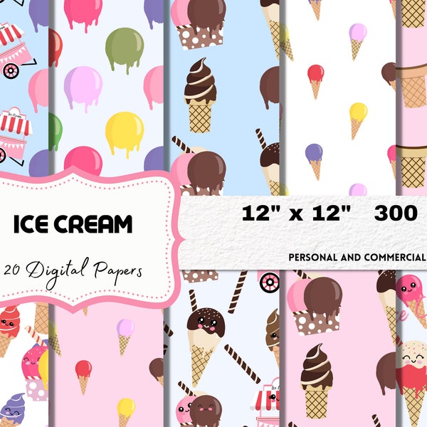 Ice Cream Stamp - Etsy