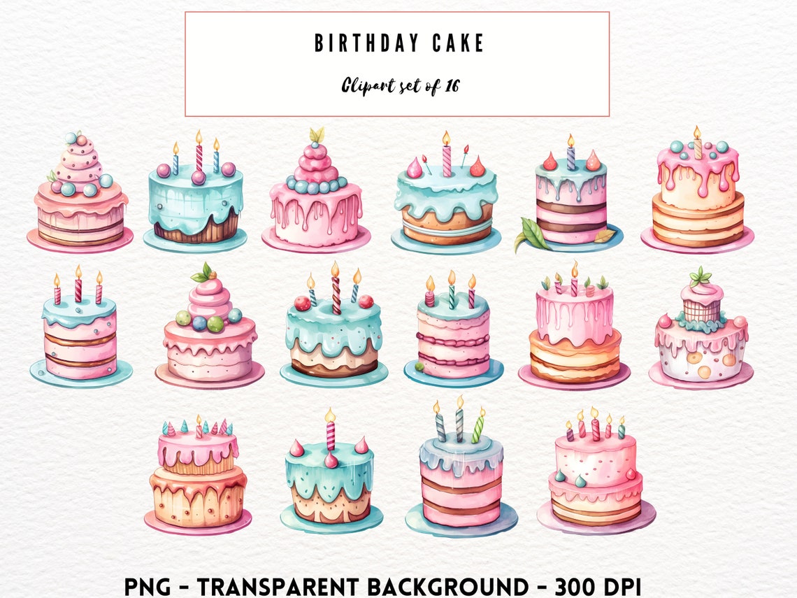 Cake Clipart PNG Birthday Cake Clipart Wedding Cake Clipart Cake PNG ...