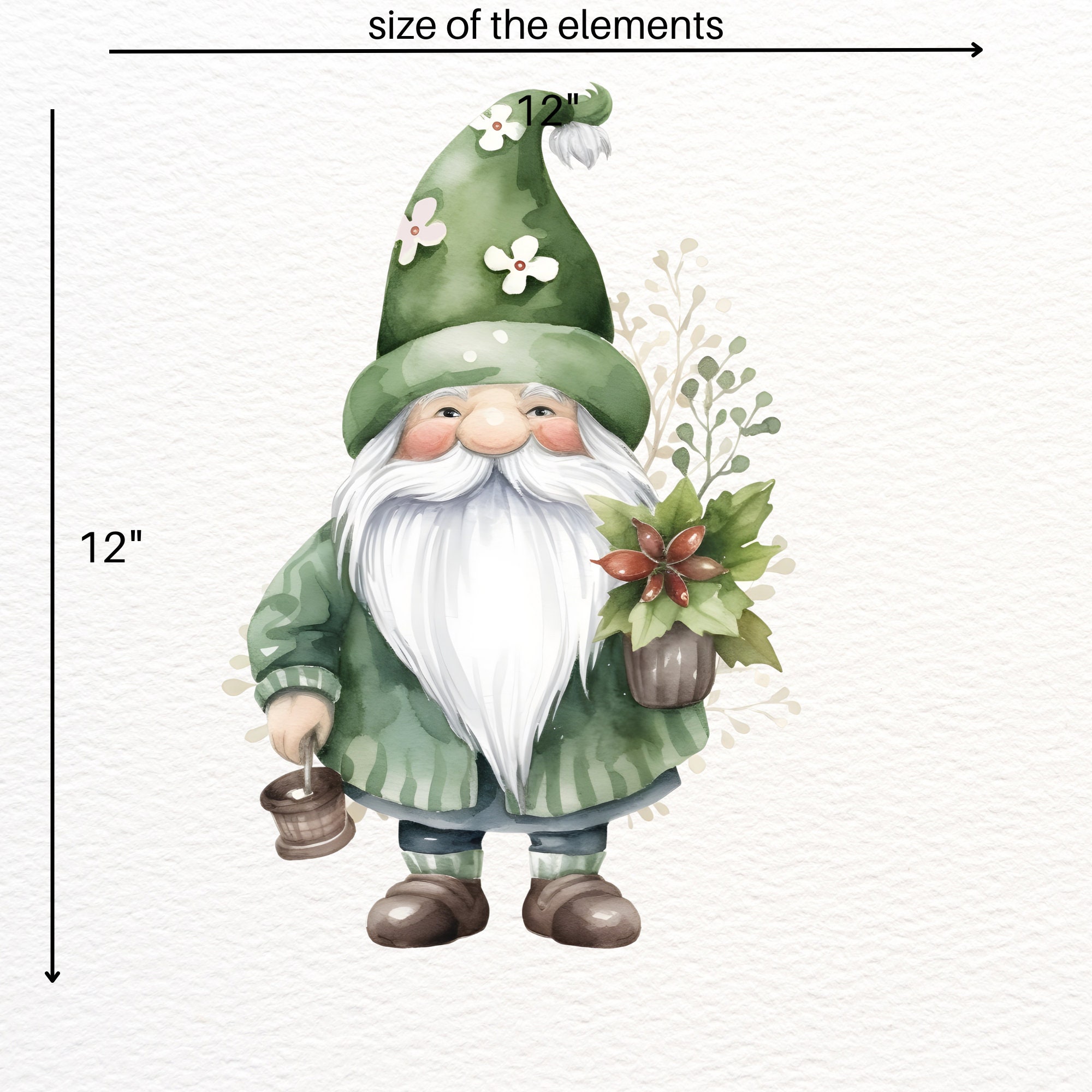 Christmas Clipart Festive Gnomes Clipart Christmas Gnomes - Etsy