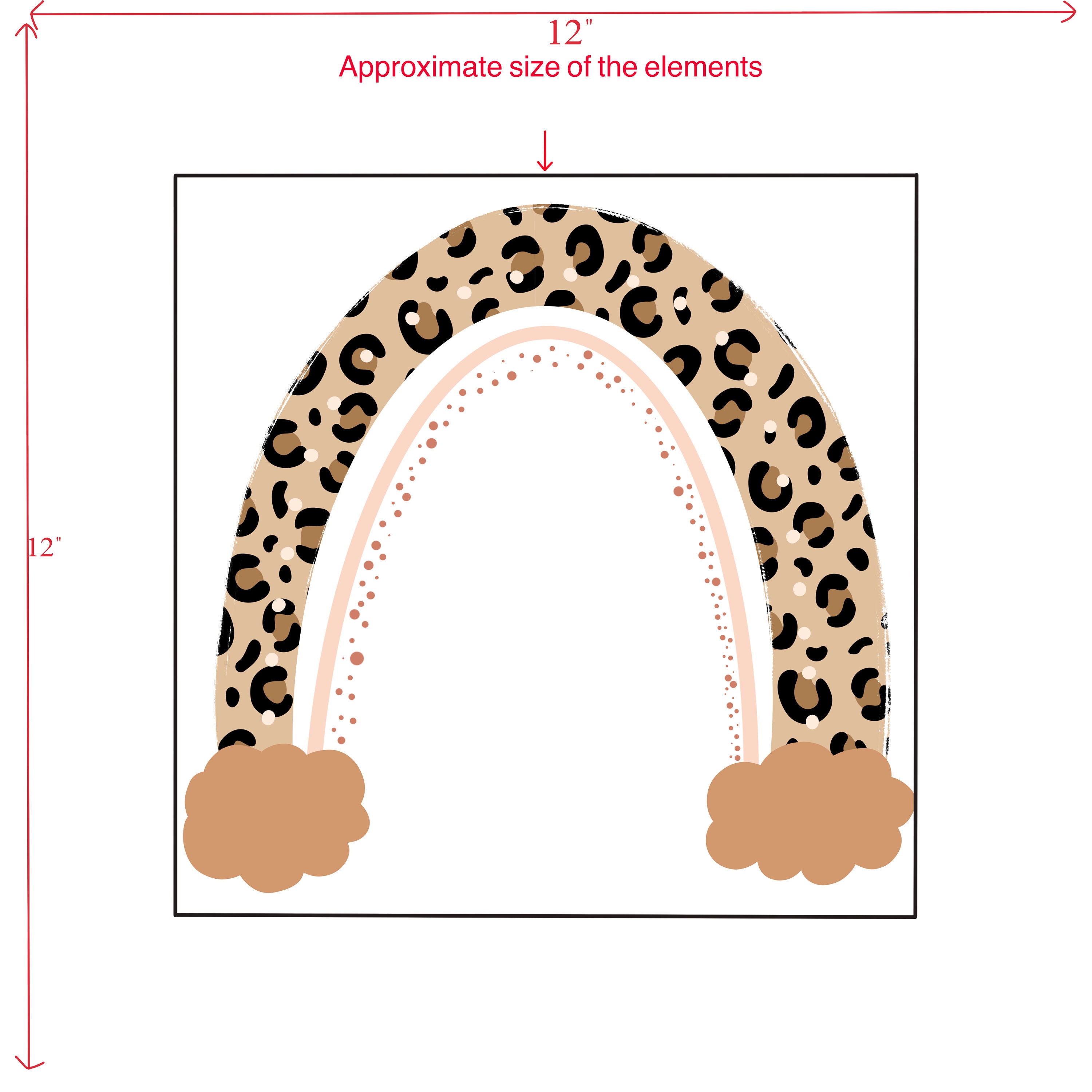 Leopard Rainbow Bundle PNG Rainbow Sublimation Leopard Print Clipart ...