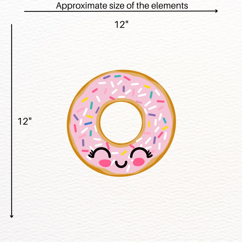 Kawaii Food Clipart Donuts Clipart Bundle Doughnut Clipart Food Clipart ...