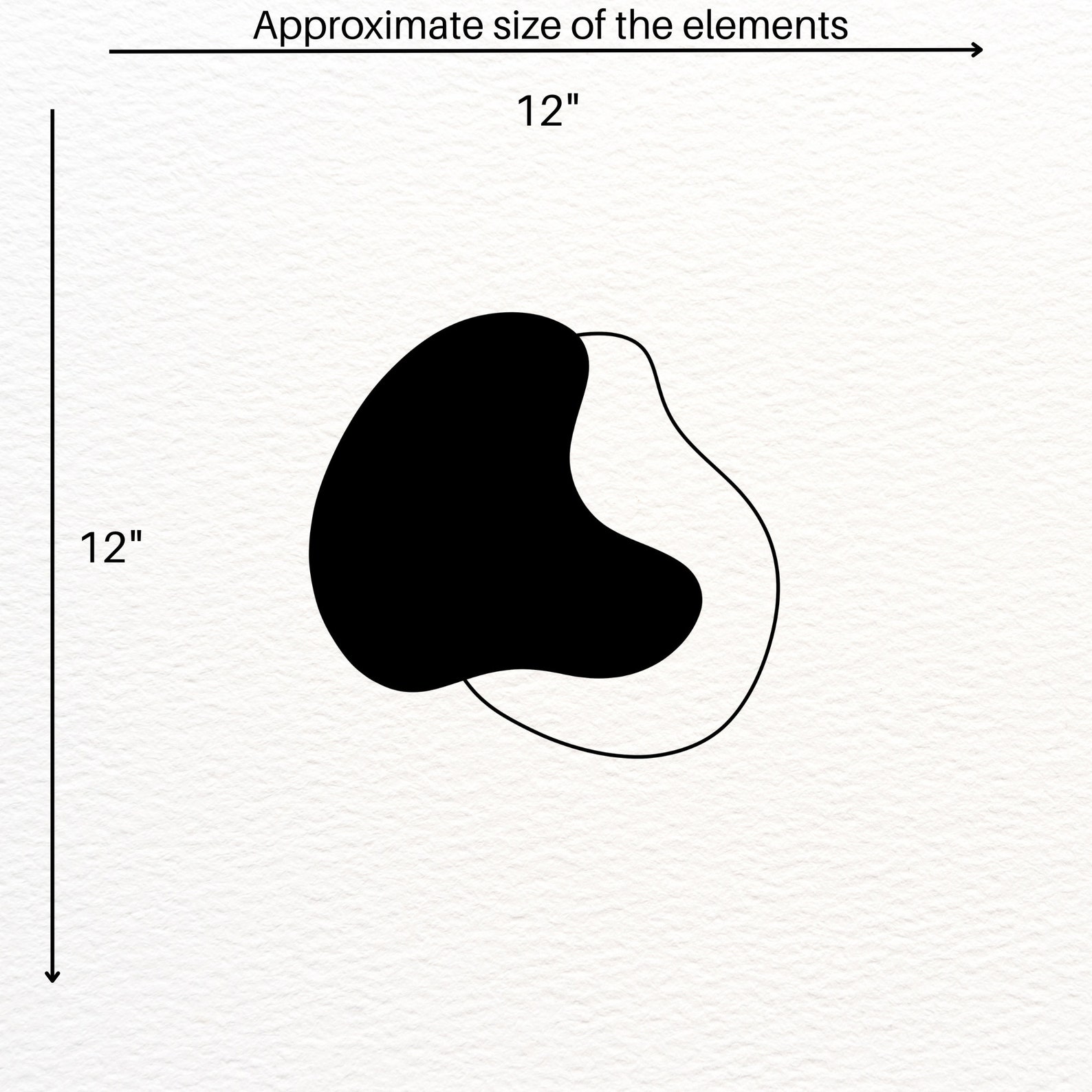 Boho Abstract Clipart Silhouette Bundle Modern Boho Black Abstract ...