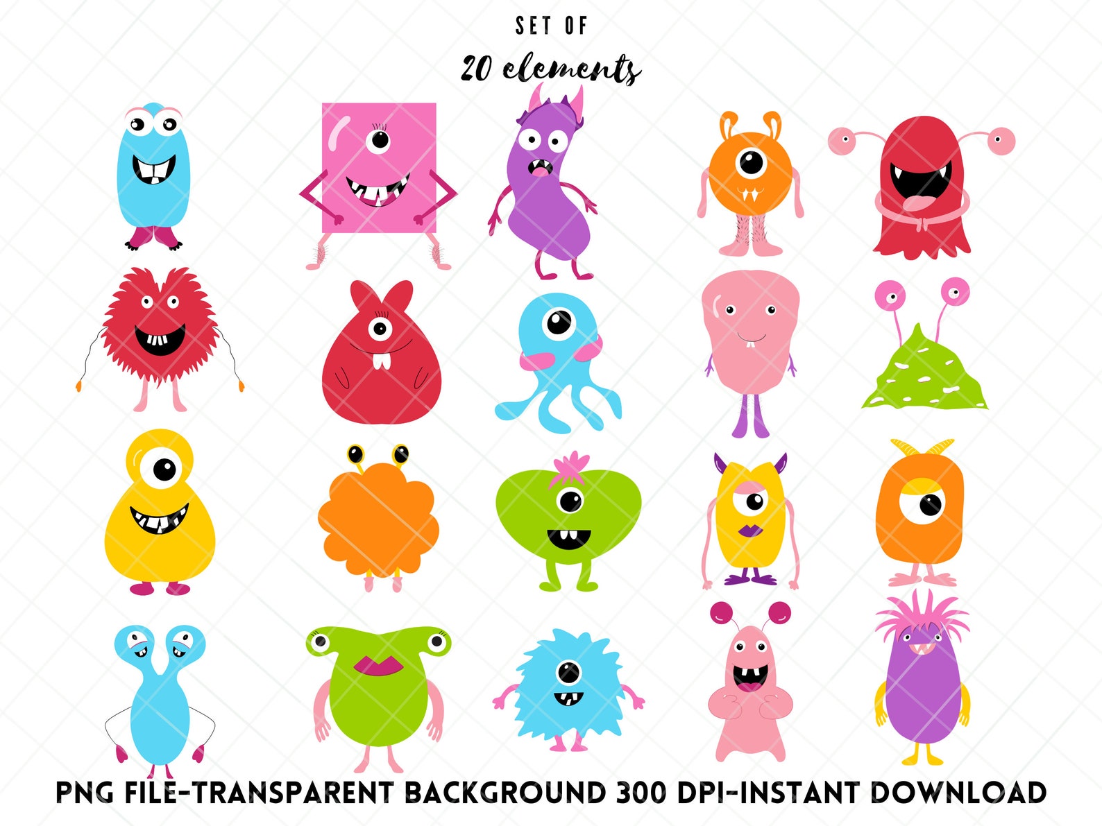 Monsters Clipart PNG Cute Monsters Clipart PNG Monsters Clip Art ...