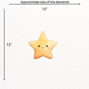 Stars Clipart PNG Bundle Kawaii Stars Rainbow Clipart Cute Magical ...