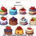 Cake Clipart Birthday Cake Clipart Bundle PNG Baking Clipart Dessert ...