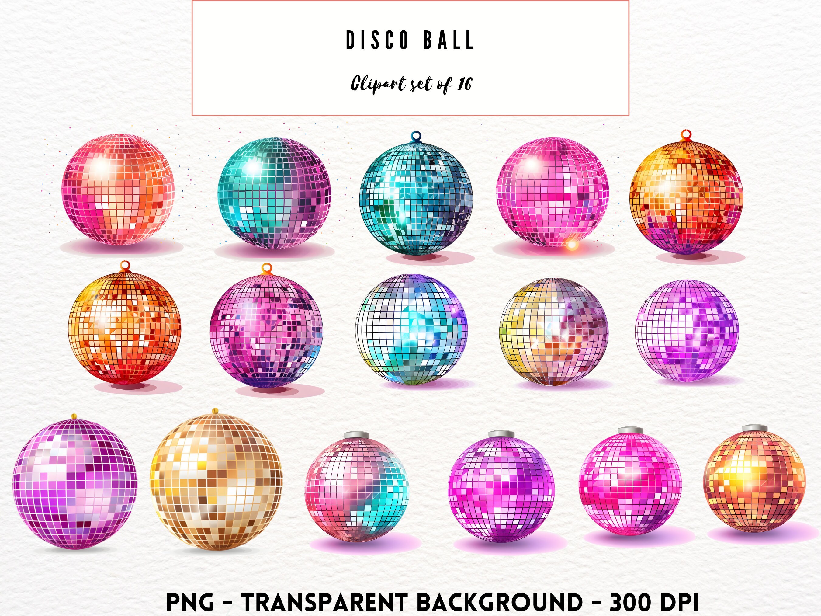Disco Ball Clipart PNG Groovy Disco Party Retro Dance Party PNG Clipart ...