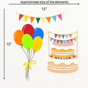 Rainbow Birthday Clipart Bundle Rainbow Clipart Set Birthday - Etsy