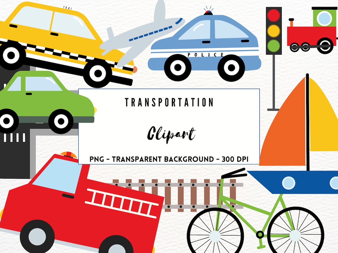 Transportation Clipart Vehicles Clip Art Cars Bundle Set of 40 Clip Art ...