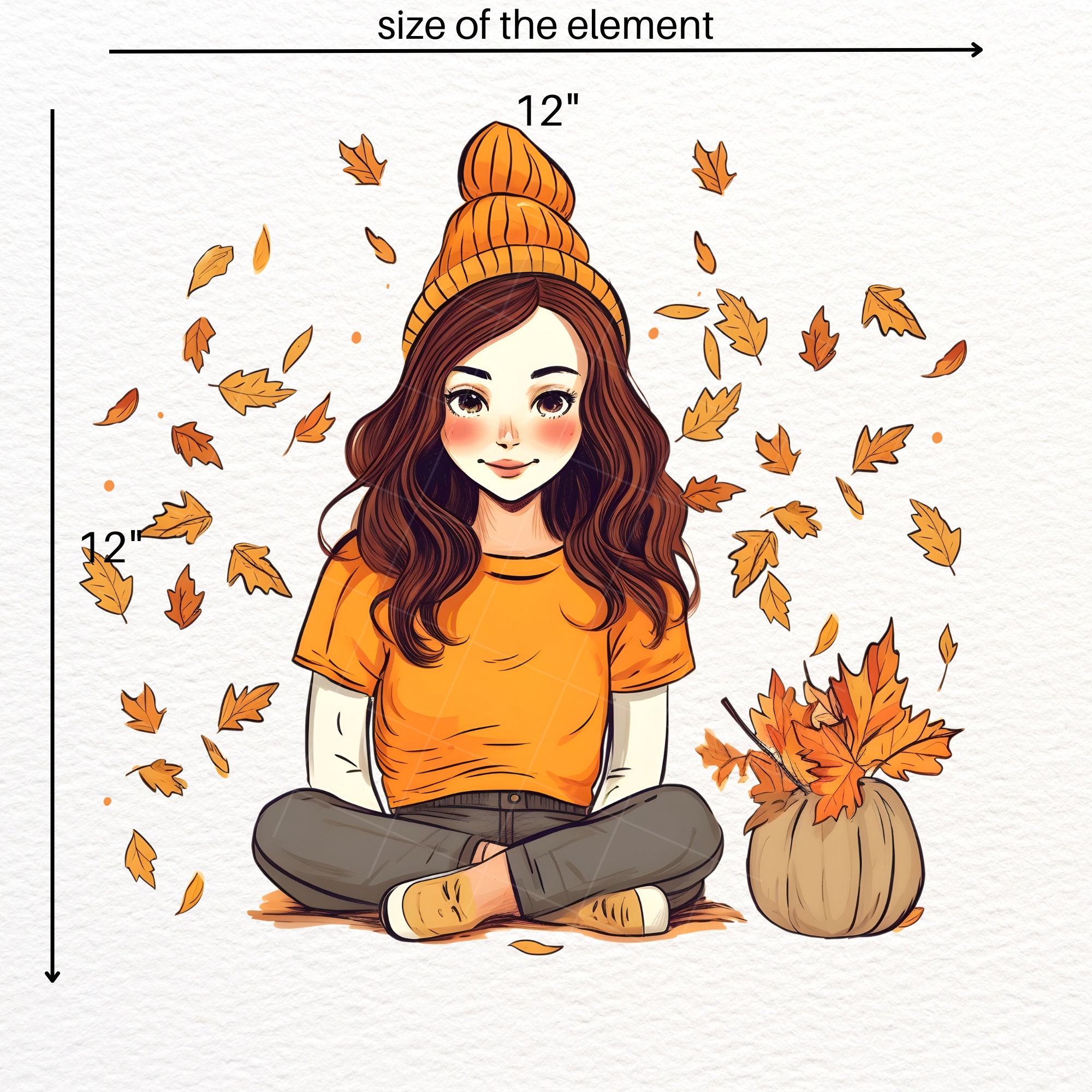 Girl Fall Png Designs Woman in the Fall Graphic Designs for Mugs T ...