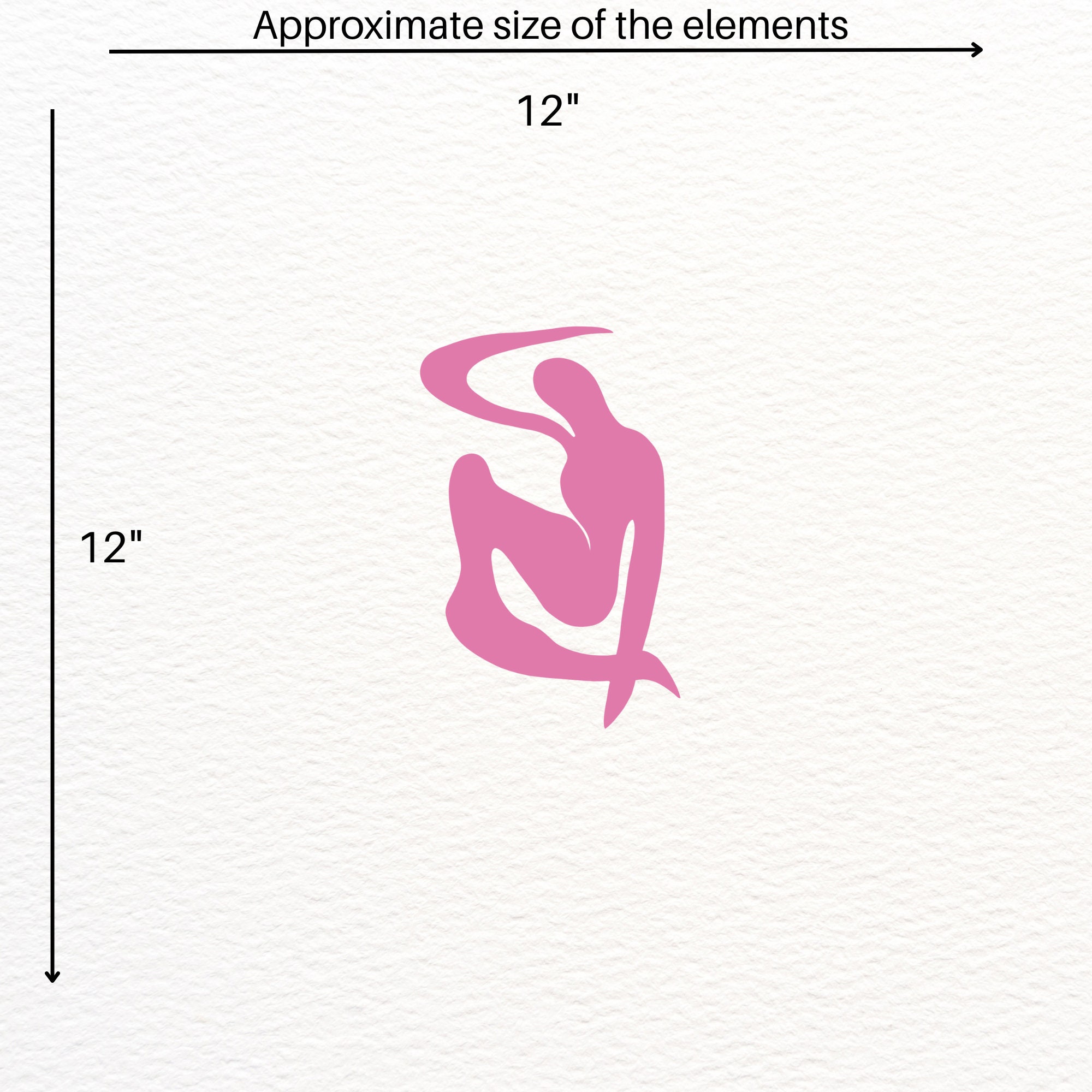 Abstract Matisse Inspired Clipart Pink Midcentury Aesthetic - Etsy